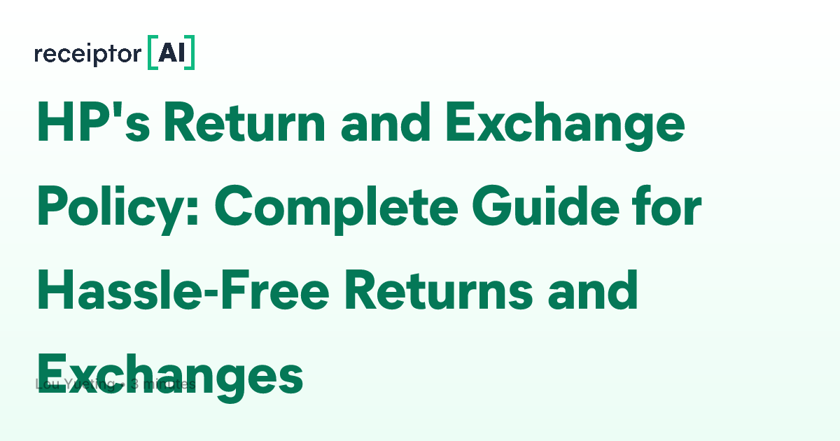 HP's Return and Exchange Policy: Complete Guide for Hassle-Free Returns ...
