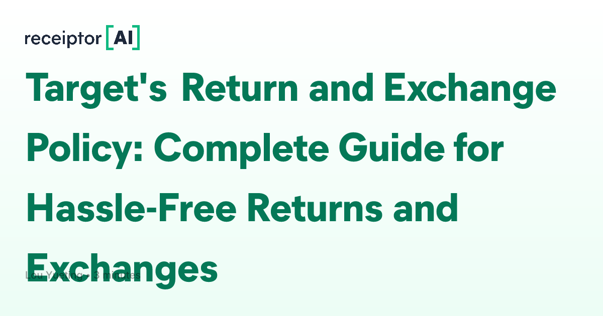 Target's Return and Exchange Policy: Complete Guide for Hassle-Free ...