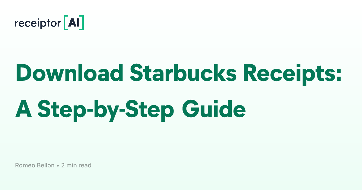 Download Starbucks Receipts: A Step-by-Step Guide | Guides | Receiptor ...