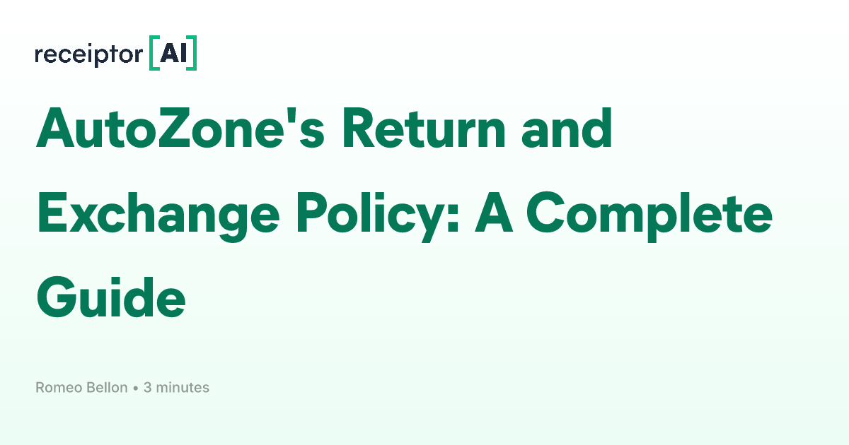 AutoZone's Return and Exchange Policy: A Complete Guide | Guides ...