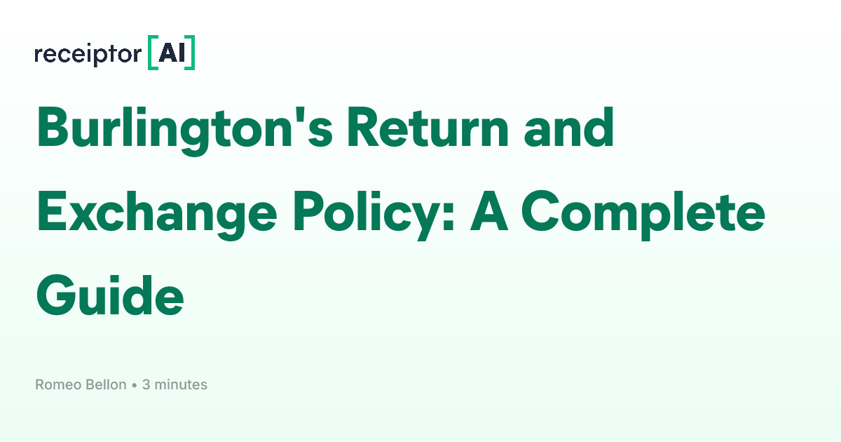 Burlington's Return and Exchange Policy: A Complete Guide | Guides ...