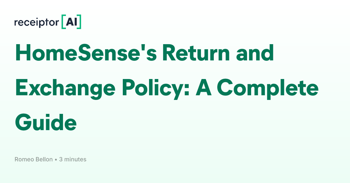 HomeSense's Return and Exchange Policy: A Complete Guide | Guides ...