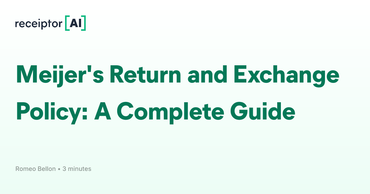Meijer's Return and Exchange Policy: A Complete Guide | Guides ...