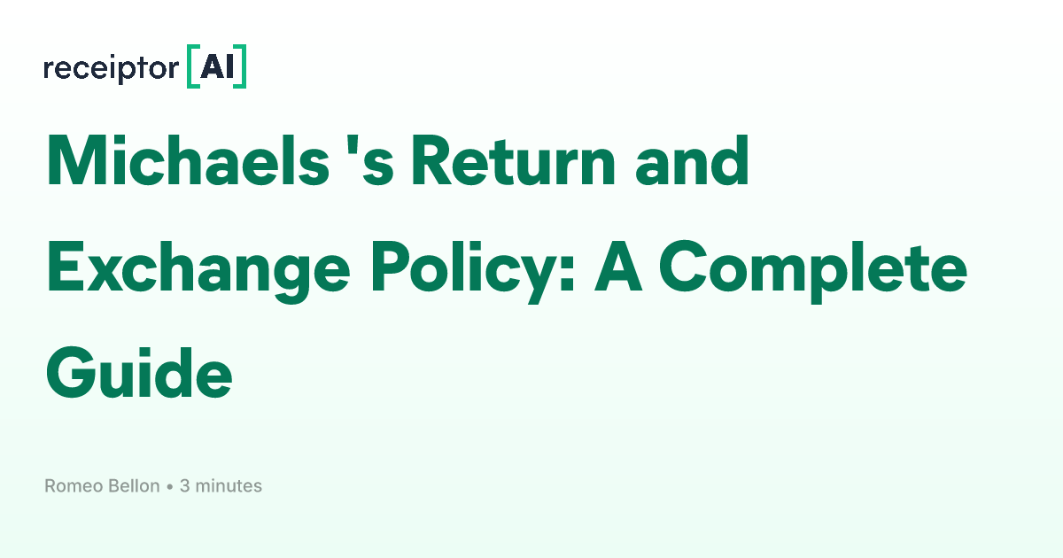 Michaels 's Return and Exchange Policy: A Complete Guide | Guides ...
